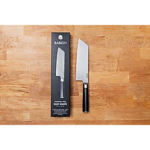 Babish High-Carbon 1.4116 German Steel Cutlery, 7.5" Clef (Cleaver + Chef) Knife, Good Housekeeping Standout Knife of 2022