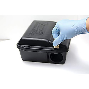 Tomcat Rodent Station, Includes 1 Rodent Station with 4 Bait Securing Rods and 1 Security Key - Fits Rat or Mouse Sized Traps (Baits & Traps Sold Separately) - Use Indoors or Outdoors