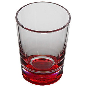 Lily's Home Shot Glasses, Premium 1.5oz Clear Acrylic Reusable Cups, Perfect for Any Liquor, Jello Shots, Condiments, Tasting, Sauce, Dipping and Food Sampling (Multi Color)