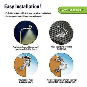 HALO Solar Powered High Brightness 5000 Lumens Motion Activated Outdoor LED Security Area Light