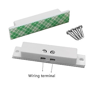 GAGALOR 4 Sets NC Wired Door Alarm Magnetic Contact Sensor with Double Side Tape