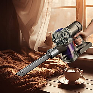 Vacuum Hose Adapter with Horse Hair Round Brush Compatible with Dyson V6 V7 V8 V10 V11 V15 Outsize Vacuum Cleaner, Vacuum Connector to All 1.25 inch 32mm Vacuum Attachment Brushes