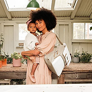 Petunia Pickle Bottom Meta Backpack & Max Pixel Bundle | Stylish Diaper Bag & Diaper Caddy Organizer