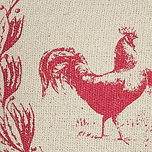 Rizzy Home T11036 Decorative Pillow, 20"X20", Red/Neutral/Brown