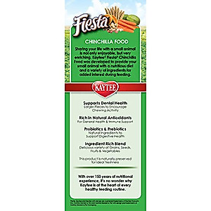 Kaytee Fiesta Pet Chinchilla Food, 2.5 Pound