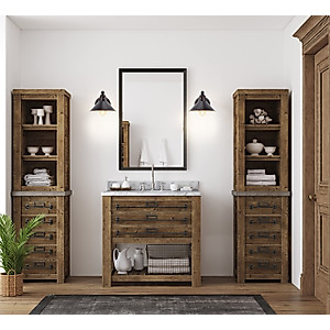 Nuvo 60/1709 One Vanity Bridgeview Light Fixture, 1Lt Wall Sconce, Mission dust Bronze