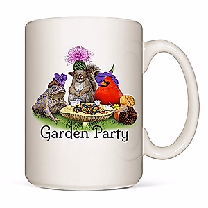 Garden Party Mug, White - 15 oz