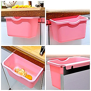 Hanging Kitchen Recycle Waste Bin, sunliveus 3 Pack Multipurpose Little Plastic Garbage Bowl Kitchen Bathroom Trash Can Cabinet Container Compost Bin for Office Home Drawers Storage Organize, Grey