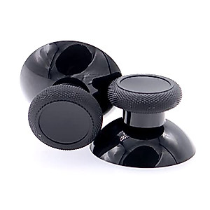 Deal4GO 2-Pack Black Thumbsticks Concave Analog Rubber Replacement for Xbox Series S|Xbox Series X Controller Thumb Grips