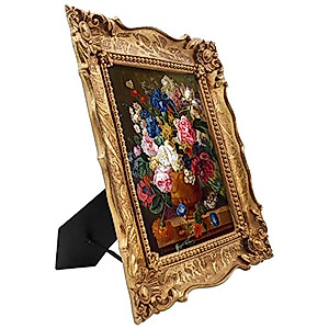 SIMON'S SHOP 8x10 Picture Frame Baroque Picture Frames 8x10 Vintage Photo Frames 10 x 8 in Bronze