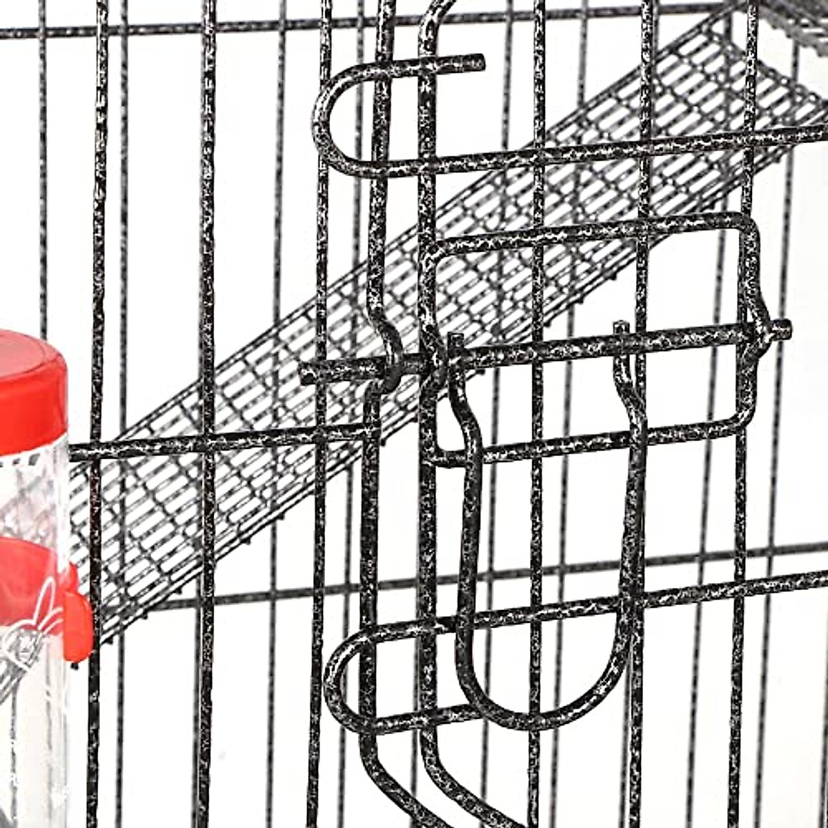 Yaheetech 37-inch Metal Ferret Chinchilla Cage Indoor Outdoor Small Animals Hutch w/ 2 Front Doors/Feeder/Wheels for Squirrel,Black