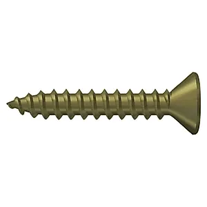 Deltana SCWB1010 1" #10 Solid Brass Wood Screw, Antique Brass
