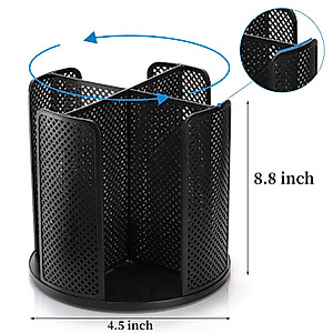 Eorbow 2 Pack Coffee Cup Dispenser, Rotatable 4 Compartment Cup and Lid Holder, Plastic Paper Cup Storage Organizer for Office Restaurant Breakroom Coffee Station Bar Buffet Kitchen Countertop