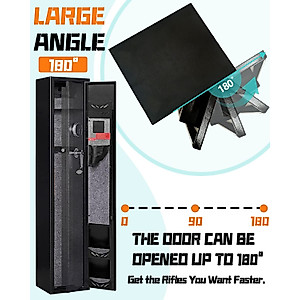 KAER 2-Gun Safes for Home Rifle and Pistols Electronic Gun Security Cabinet Quick Access Gun Rifle Gun Security Cabinet Safes Gun Cabinet for Shotguns with Built-in Removable Storage Shelf-1.73