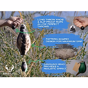 Pooch Buddy Duck Bumper Toy for Training Hunting Dogs, The Bird Dummy Teaches Mallard and Waterfowl Game Retrieval - Duck Scent Compatible - Suitable for Puppies or Adult Hunting Dogs