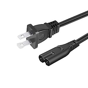 8.2ft 2 Prong AC Power Cord Replacement for Sony Playstation PS5 PS4 PS3 PS2 4 3 2 Slim Power Supply Adapter Cord Cable