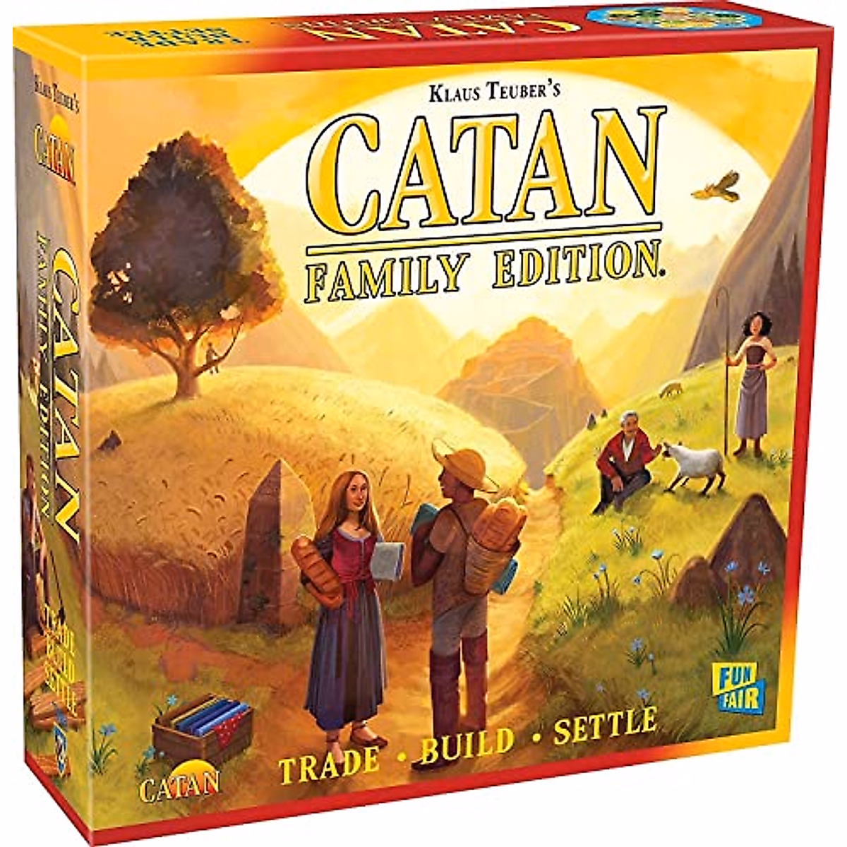 CATAN Family Edition Board Game - Embark on a Quest for Settlement! Strategy Game for Kids & Adults, Ages 10+, 3-4 Players, 60 Minute Playtime, Made by CATAN Studio