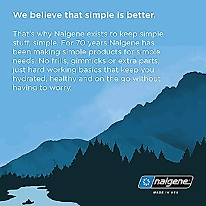 Nalgene Wide Mouth Water Bottle, Spring Green, Tritan Material, Loop Top