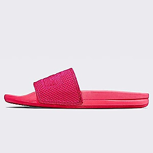 APL: Athletic Propulsion Labs Women's Big Logo Techloom Slide, (Neon Pink, 8, Numeric_8)