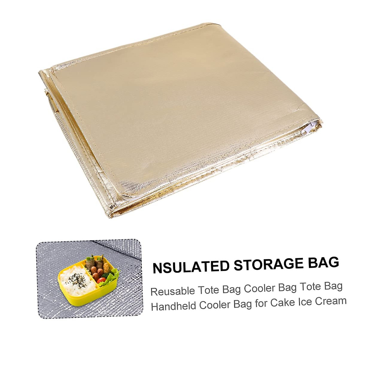 TIDTALEO 1Pc insulated portable Insulation bags Cake Cooler Bag ice bag grocery tote bag zip tote bag non-woven fabric lamination cake printable