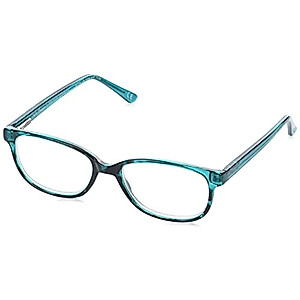 Sofia Vergara x Foster Grant Women's Alicia Reading Glasses Rectangular, Crystal Teal, 50 mm + 2.5