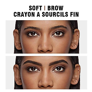 Eyebrow pencil, long-lasting waterproof and durable ultra-fine automatic makeup pencil, 3 colors (03# BLACK GRAY)