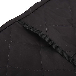 Coffee Machine dust Cover Double Face Cotton Quilted Cover Compatible with Coffee Systems Washable Cotton Quilted Stand Mixer Coffee Maker Appliance Cover Kitchen tool Black