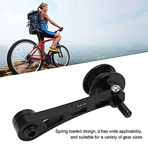 OUKENS Chain Stabilizer Kit, Aluminum Alloy Mountain Bike Anti Drop Chain Tensioner Durable Zipper Chain Stabilizer Single Speed Chain Bicycles Spare Parts