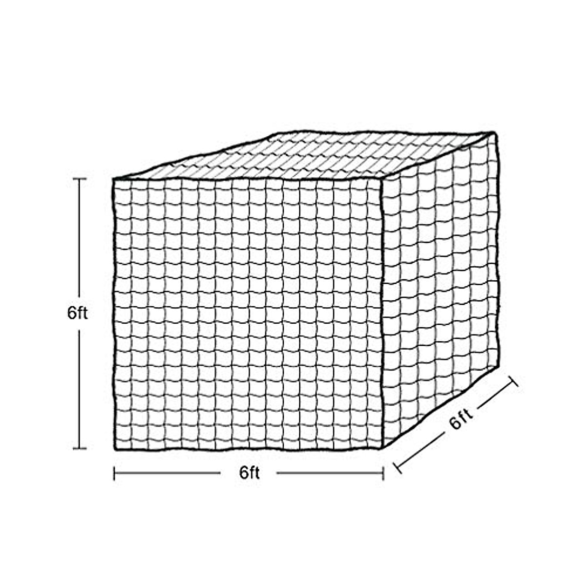 Aoneky Bale Hay Net -Average Feed Haynet for Horses - 6 x 6 ft