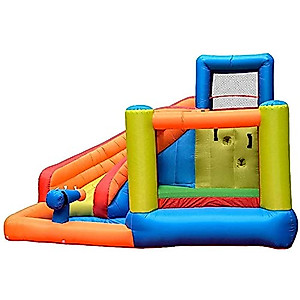 Kids Bouncy Castle Inflatable Castle Indoor and Outdoor Slide Playground Naughty Castle Large Bounce Bed Inflatable