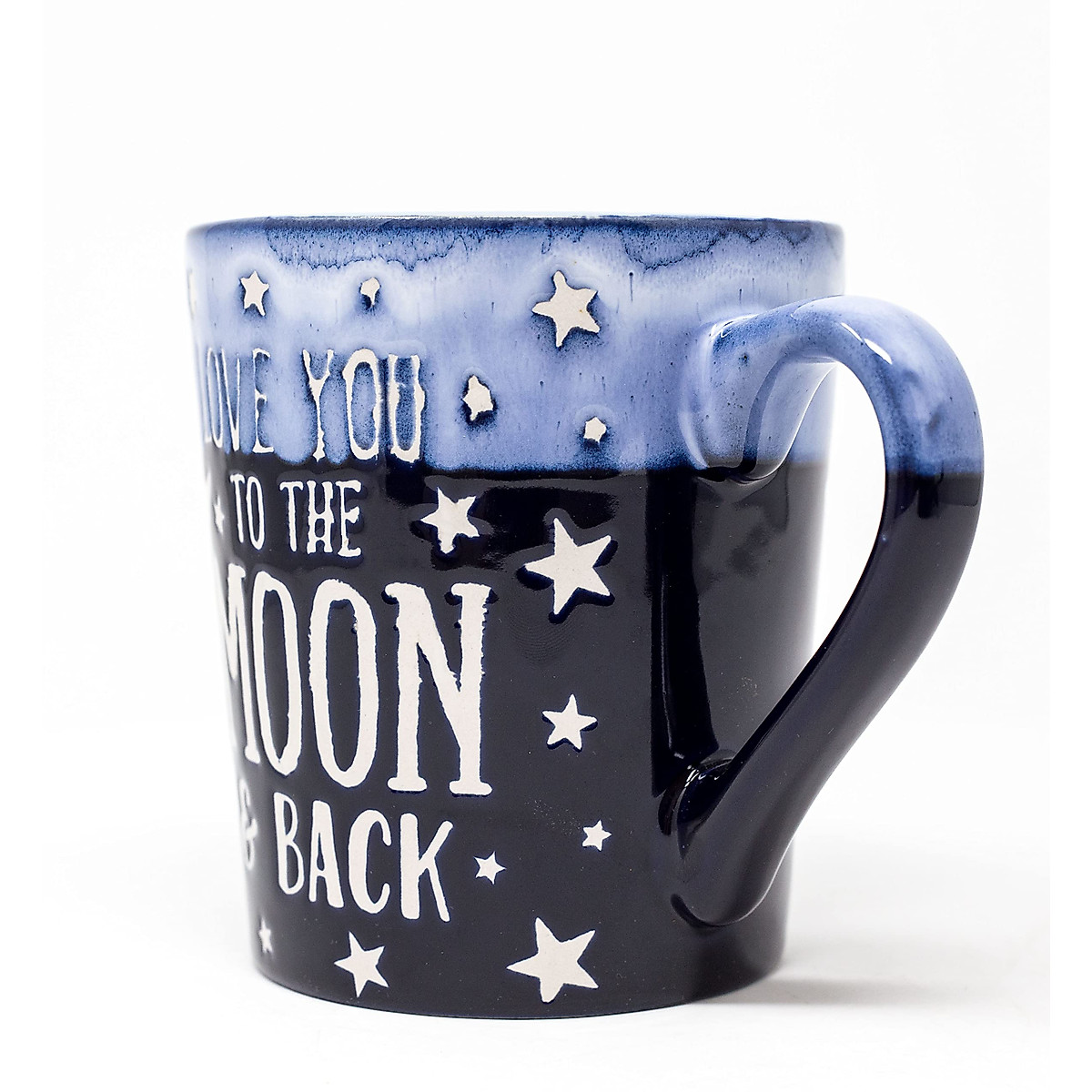 Boston Warehouse Love You to The Moon and Back Mug, 1 Count (Pack of 1), Blue
