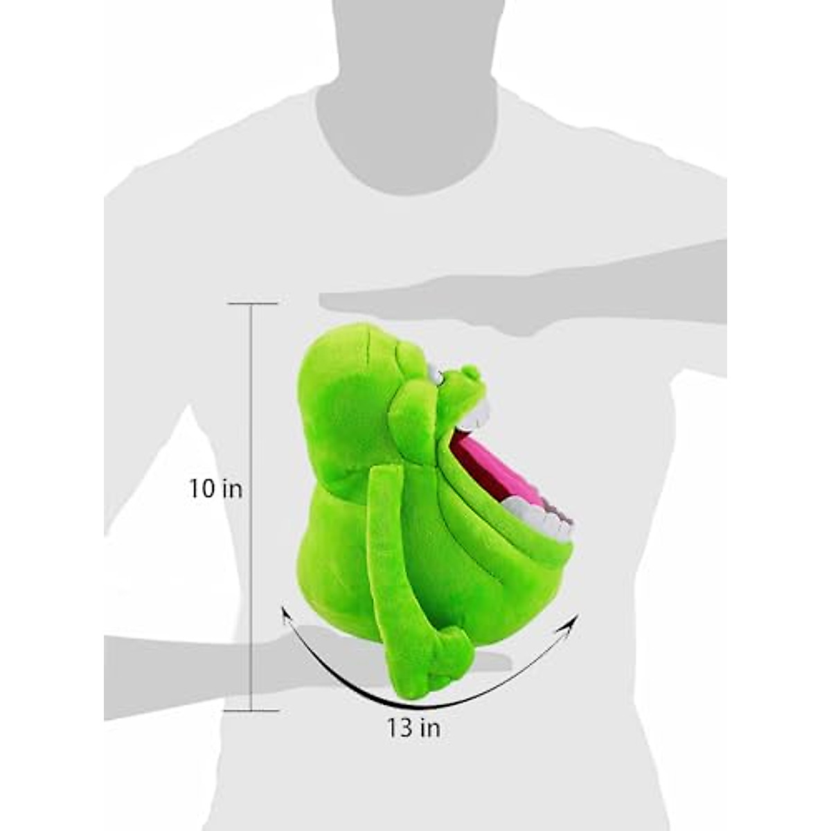 SWIGARDOL Stuffed Plush Ghost Slimer Dolls Toy 13 inches 10 inches