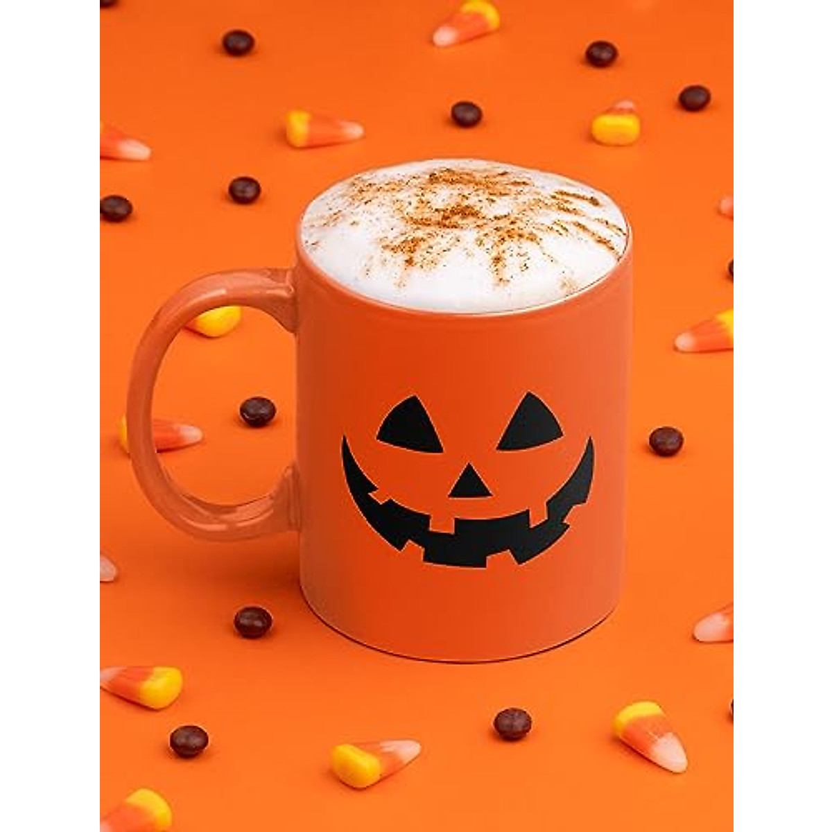 Tstars Jack O Lantern Cup Halloween Pumpkin Face Coffee Mugs 11 Oz. Orange