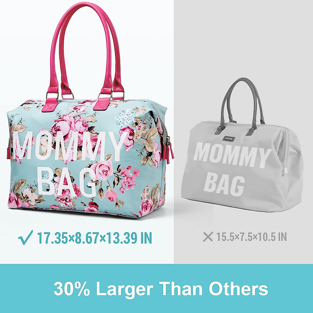 LitBear Diaper Bag Backpack, Mommy Bag for Hospital, Large Capacity Multifunction Nappy Bags,Hospital Bag for Labor and Delivery