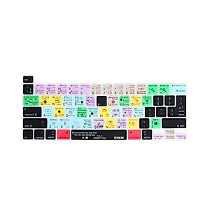XSKN Ableton Live English Silicone Shortcuts Keyboard Cover Skin for Touch Bar Models 2019 MacBook Pro 16 inch A2141 2020 MacBook Pro 13.3 inch A2251 A2289 A2338 M1 Keyboard US&EU Version