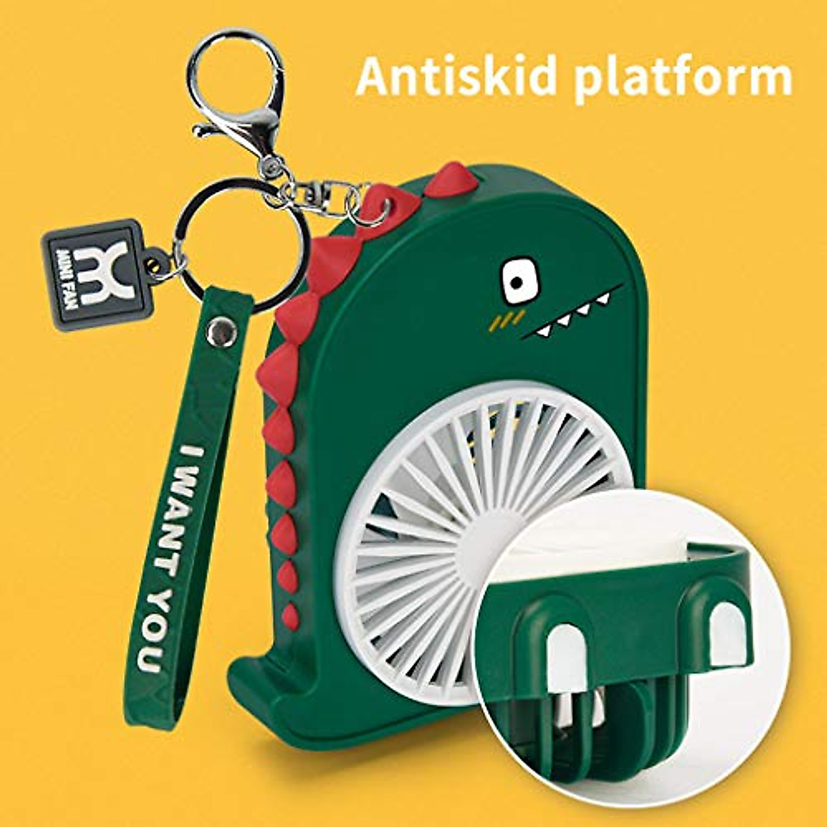 Mini Fan Battery Operated Handheld Fan USB Powered Personal Mini Fan 3 Speeds,Enhanced Airflow, Rechargeable Quiet Pocket Fan for Home Office Bedroom Desktop