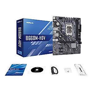 ASRock B660M MicroATX Motherboard B660M-HDV Intel B660 Series CPU (LGA1700) Compatible