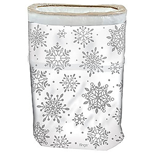 Amscan Snowy Flings Bin Pop-Up Trash Bin - 22' x 15' x 10' | Multicolor | 1 Pc.