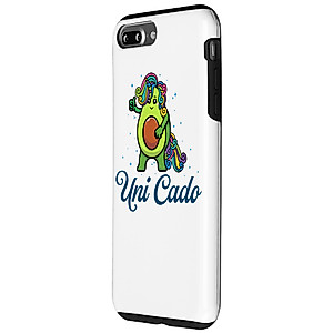 iPhone 7 Plus/8 Plus Uni Cado, Cute Avocado, Funny Unicorn, Guacamole, Vegan Case