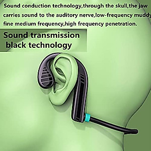 HiFi Bones-Conduction Wireless Headphone Upgrade Bluetooth 5.2 Bone-Drive Support SD Card Headset Stereo Earphone Sport