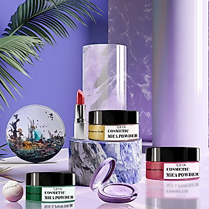 Ceya Mica Powder, 1.8oz/ 50g Ruby Red Lip Gloss Pigment Powder, Cosmetic Grade Soap Making Colorants Candle Dye for Epoxy Resin, Kintsugi Repair, Body Butter, Bath Bomb, Eye Shadow, Resin Craft, Nail