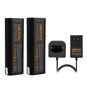 Shentec 2 Pack 4.0Ah 6V Ni-Mh Battery Compatible with Paslode 404717 B20544E BCPAS-404717 404400 900400 900420 900600 901000 902000 B20720 CF-325 IM200 F18 IM250 IM250A (Battery Charger Included)