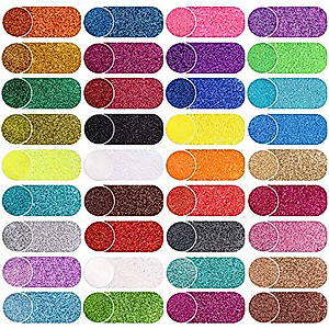 Extra Fine Glitter, Set of 36 Colors Nail Arts Cosmetic Glitter, Resin Crafts Loose Glitter Powder Shaker for Face Body Hair Eye Lip Gloss Makeup, Slime and Tumbler Making