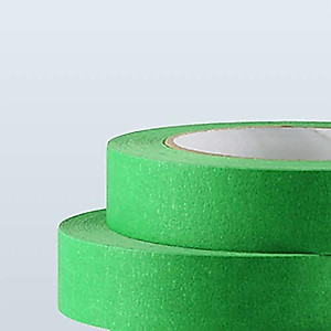Lichamp 2 Pack Green Painters Tape 1 inch, Green Masking Tape 1 inch x 55 Yards x 2 Rolls (110 Total Yards)