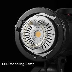 Godox SK400II-V Upgraded Studio Flash Light 400Ws Power 5600±200K Strobe Light with LED Modeling Lamp Bowens Mount Photography Flashes for Advertising Photography