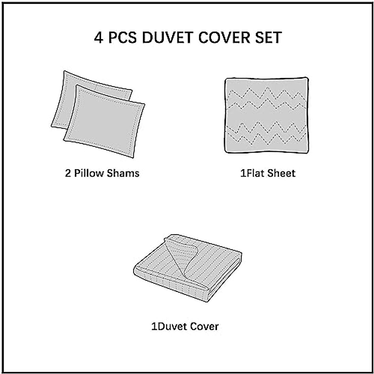 Purple Mandala Duvet Cover, Full Size Boho Chic Exotic Bedding Set, 4Pcs Girl Adult Mandala Flowers Comforter Cover, with 2 Pillow Shams 1 Bed Sheet, Bohemian Art Geometric Forms Pattern Duvet Cover