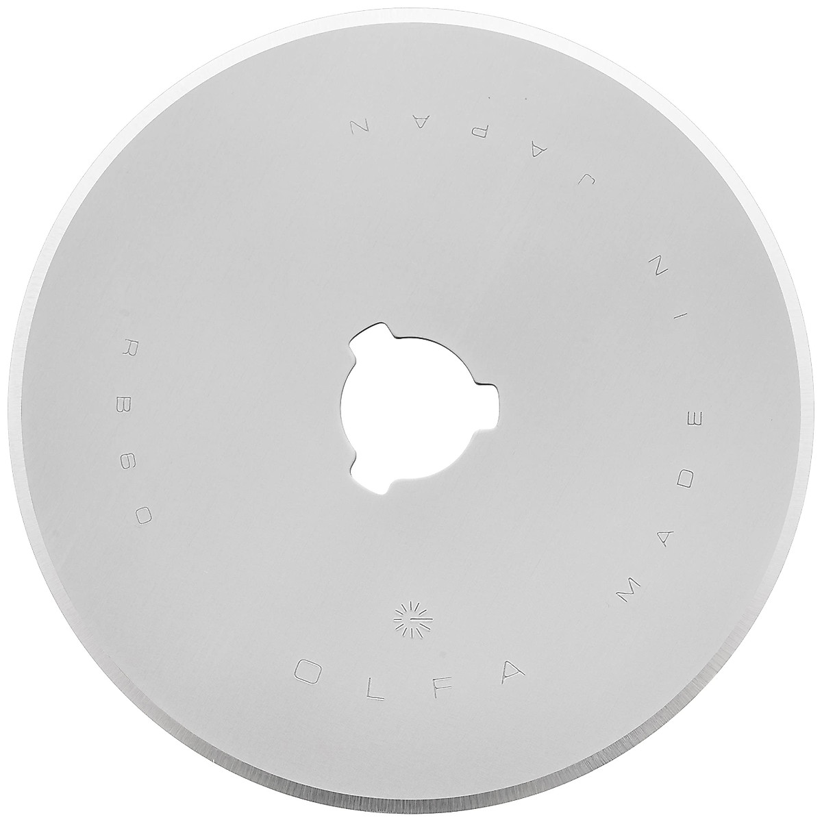 OLFA 60mm Rotary Cutter Replacement Blades, 5 Blades (RB60-5) - Tungsten Steel Circular Rotary Fabric Cutter Blade for Crafts, Sewing, Quilting, Fits Most 60mm Rotary Cutters