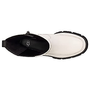UGG Women's Ashton HIGH Chelsea Boot, White, 8