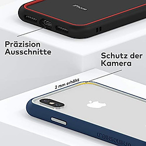 RhinoShield Ultra Protective Bumper Case Compatible with [iPhone Xs/X] | CrashGuard NX - Military Grade Drop Protection Against Full Impact, Slim, Scratch Resistant - Black