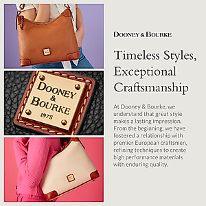 Dooney & Bourke Women's Crossbody in Pebble Grain Leather, Large Handbag with Adjustable Shoulder Strap, White